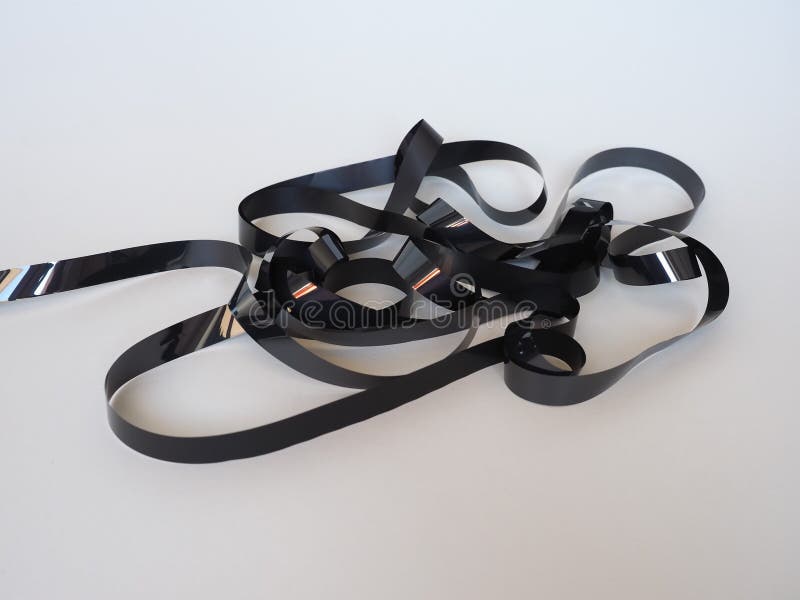 Magnetic tape tangle stock photo. Image of vintage, movie - 363410438