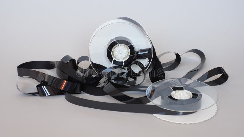Magnetic tape tangle stock image. Image of vintage, retro - 365051267