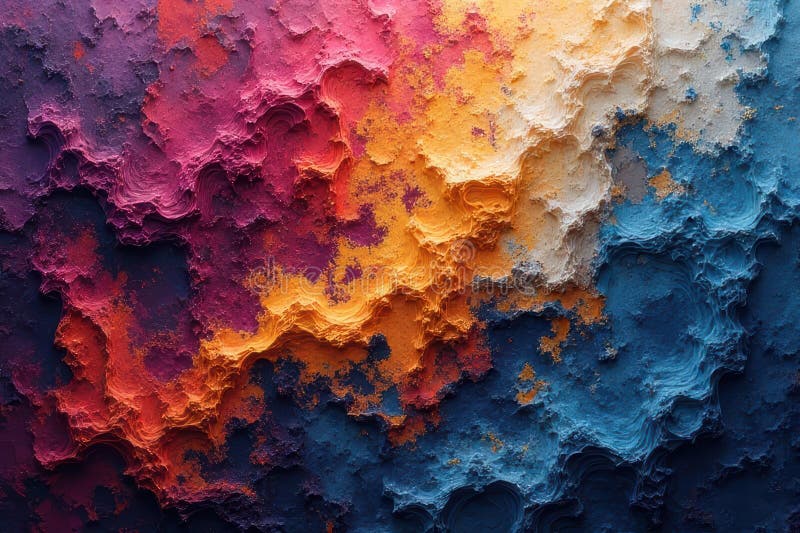 Magnetic Tides of Color stock illustration. Illustration of colorful ...