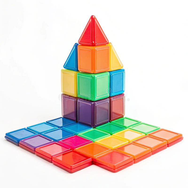 Magnetic Tile Building Stock Illustrations – 8 Magnetic Tile Building ...