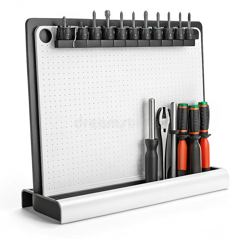 Magnetic Tool Holder for Organization Stock Illustration - Illustration of white, versatile ...