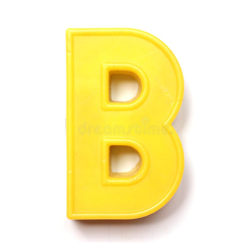Magnetic Uppercase Letter B Stock Photo - Image of case, paper: 185909964
