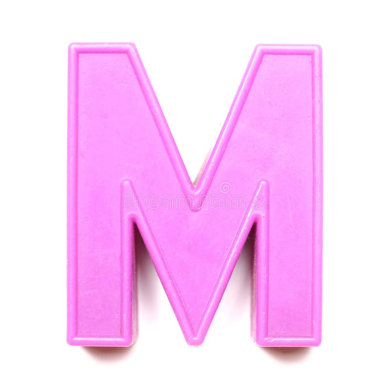 Magnetic Uppercase Letter M Stock Photo - Image of alphabet, letter ...