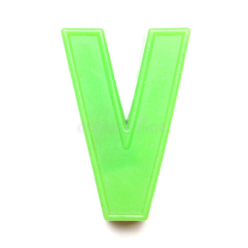 Magnetic Uppercase Letter V Stock Image - Image of uppercase, game ...