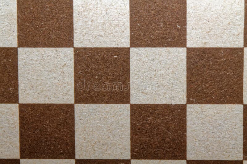 Magnetic Wooden Empty Chessboard with White and Brown Cells Stock Image ...