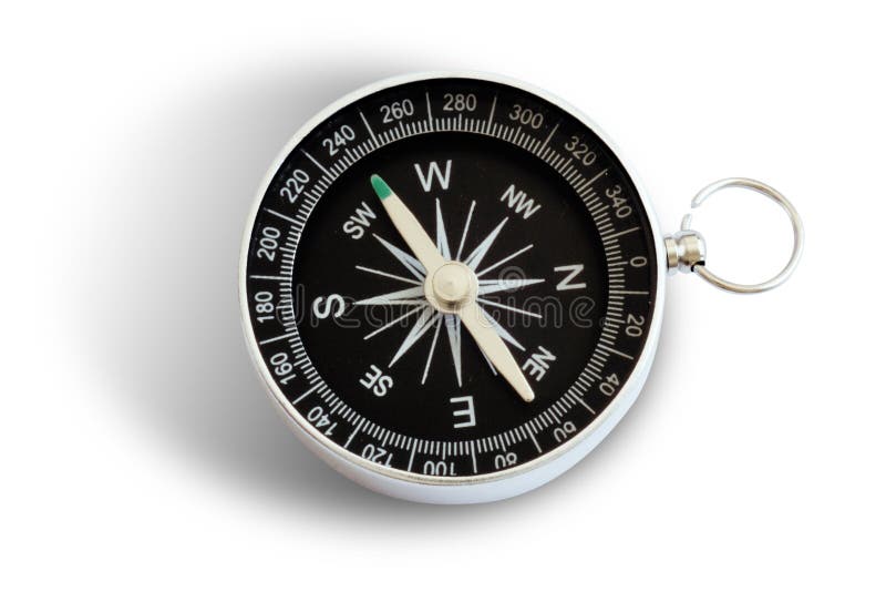 Magnetische Kompas En Alfabet Letters Met Tekstdoelstellingen Stock ...