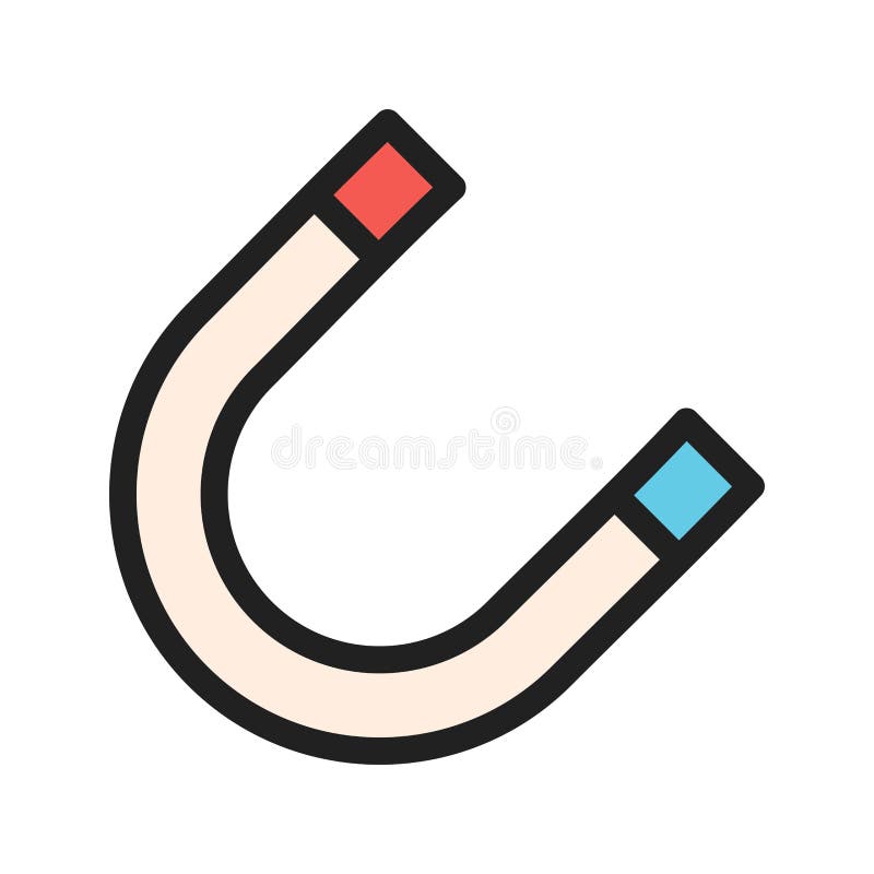 Magnetism stock vector. Illustration of magnetism, shape - 92011395