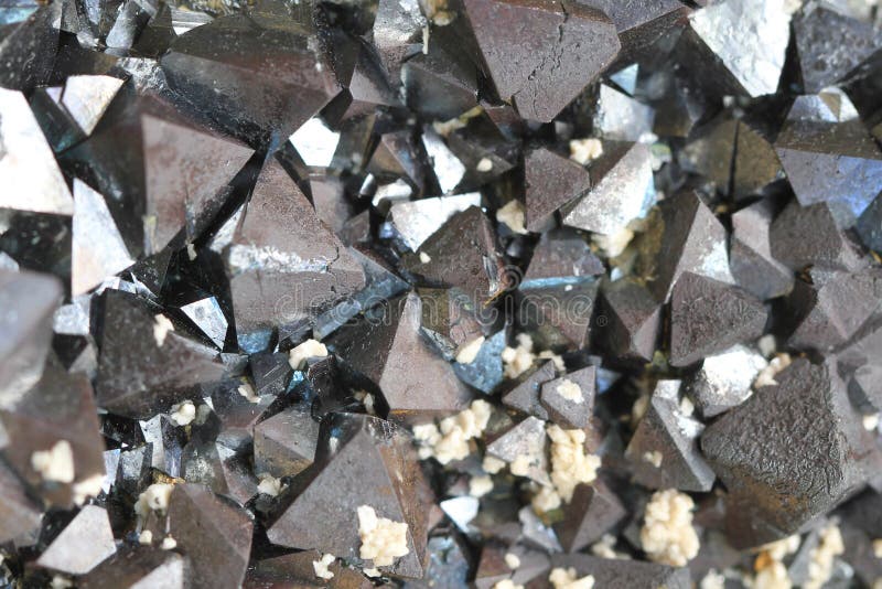 Raw Magnetite Mineral Stone Isolated on White Background. Iron Ores ...