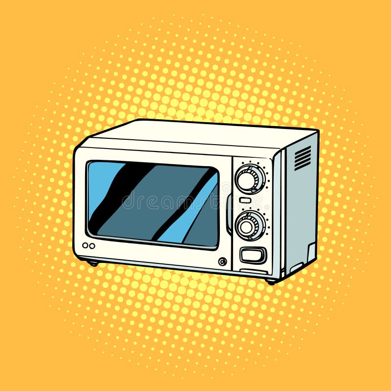 Magnetron, keukenmateriaal vector illustratie. Illustration of ...