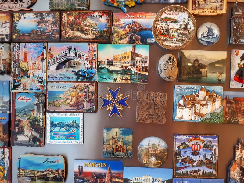 Magnets editorial image. Image of magnets, trevel, fridge - 175082455