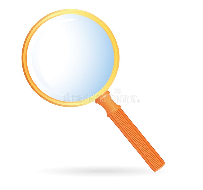 Magnifying glass emoticon stock vector. Illustration of equipment ...