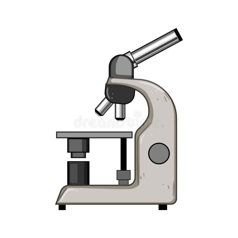 Magnification Microscope Cartoon Vector Illustration Stock Illustration ...