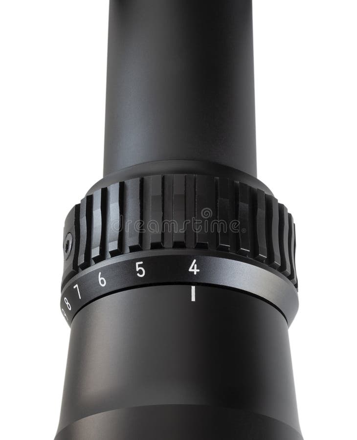Magnification Setting on a Sniper Scope Stock Image - Image of black ...