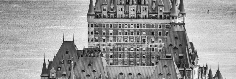 Magnificence of Hotel Chateau De Frontenac, Quebec Castle Stock Photo ...