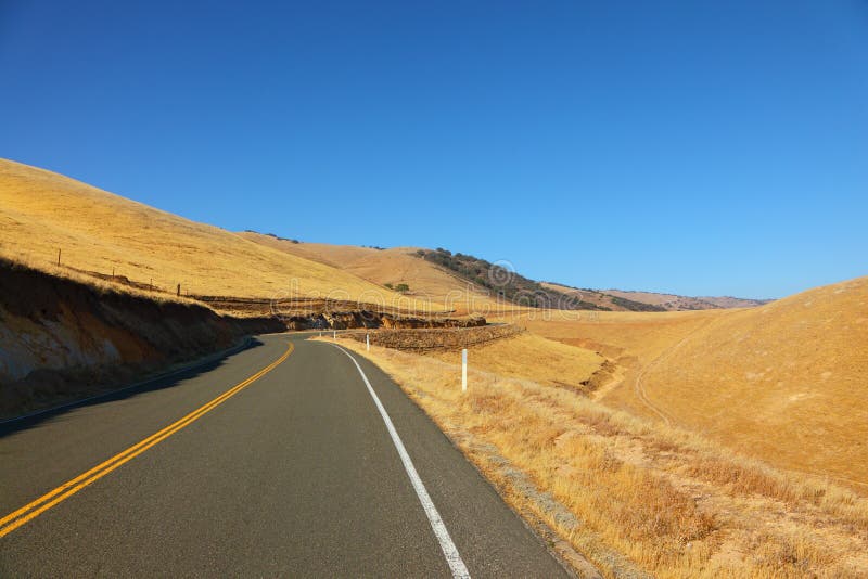 American Roads in the Red Rock Desert Stock Image - Image of marking ...