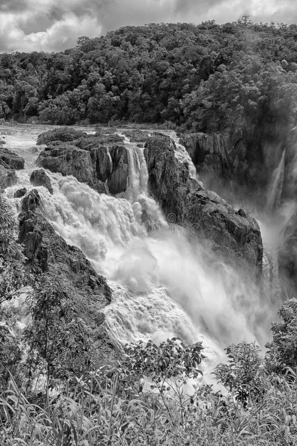 Magnificent Barron Falls in Queensland Stock Photo - Image of flowing ...