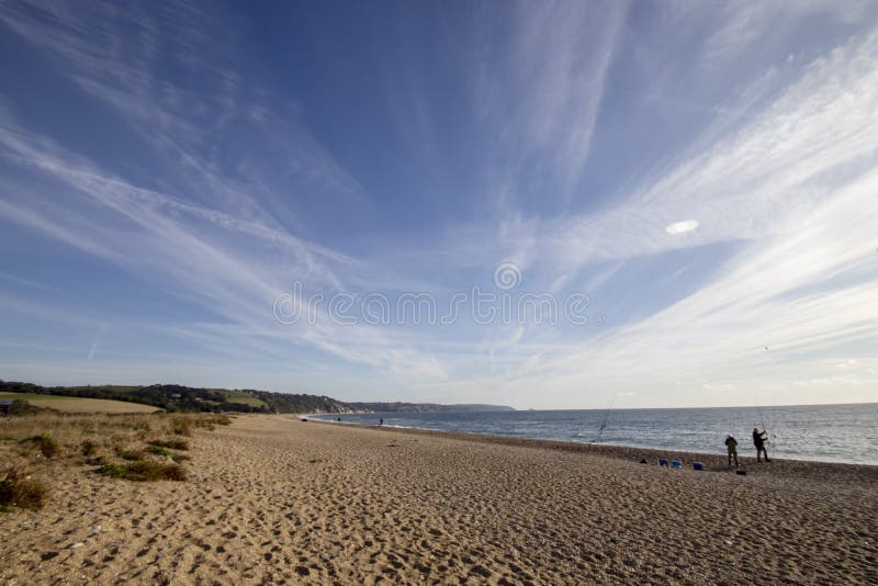The Magnificent Beach at Slapton Sands in Devon Stock Image - Image of ...