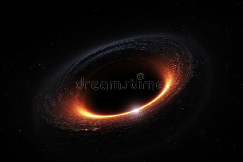 Magnificent Black Hole in Space: a Cosmic Marvel of Swirling Energy and ...