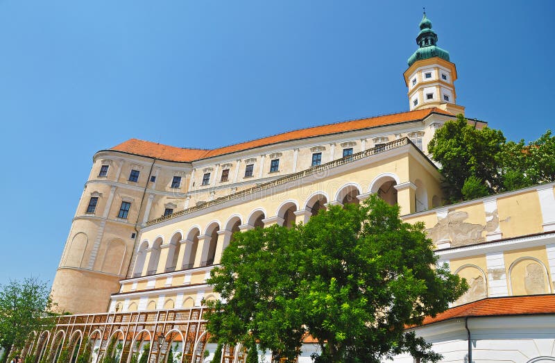 The Magnificent Building of the Castle Mikulov Stock Image - Image of ...