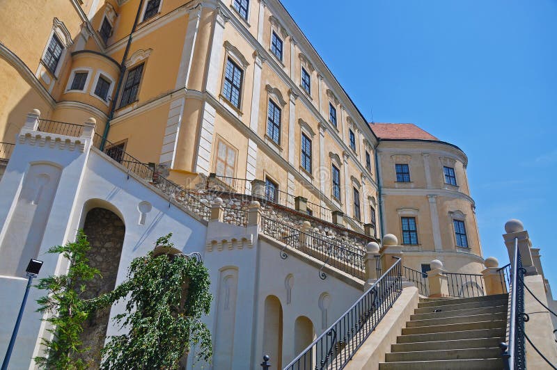 The Magnificent Building of the Castle Mikulov Stock Photo - Image of ...