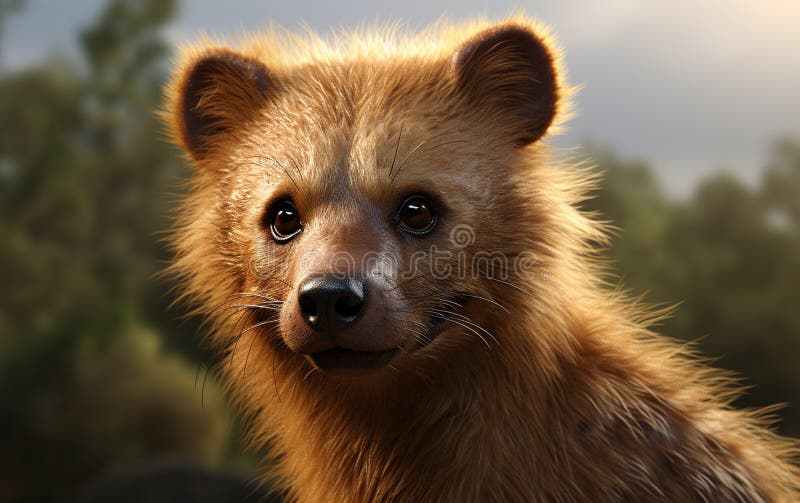 Magnificent Bush Dog Photography on White Stock Photo - Image of ...