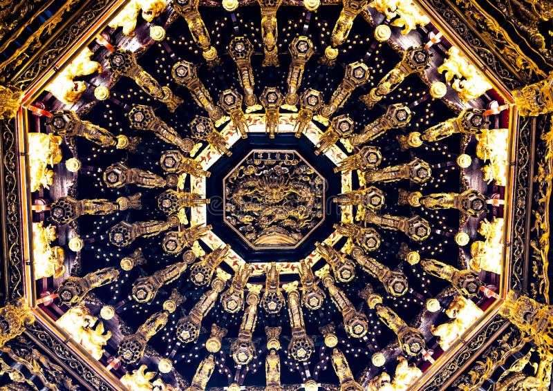 Artistry of a Caisson in Traditional Architecture Stock Photo - Image ...