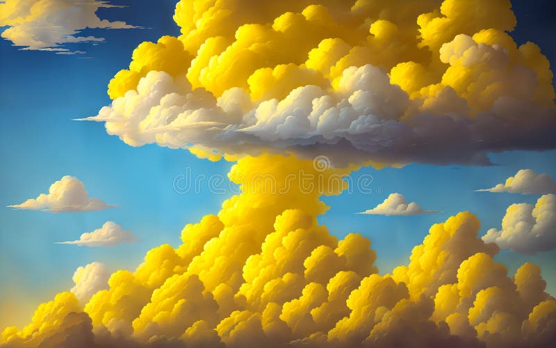 Magnificent Clouds.Digital Creative Designer Art Stock Illustration ...