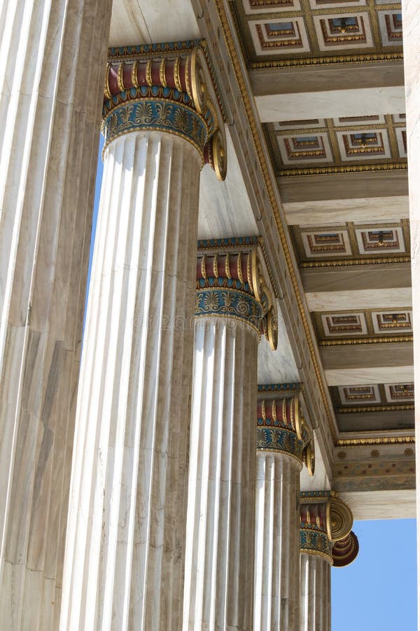 Magnificent Columns and Elements of Neoclassical Architecture, Academy ...