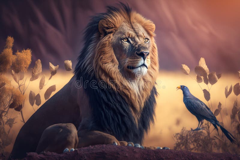 It S a Lion at Rest on the Savannah or a Bald Eagle Gracefully Gliding ...