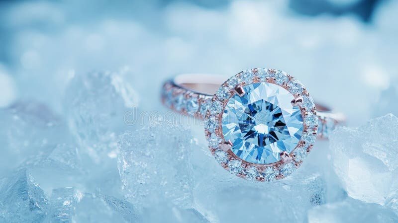 Magnificent Diamond Ring: Sparkling Luxury on Full Display Stock Image ...