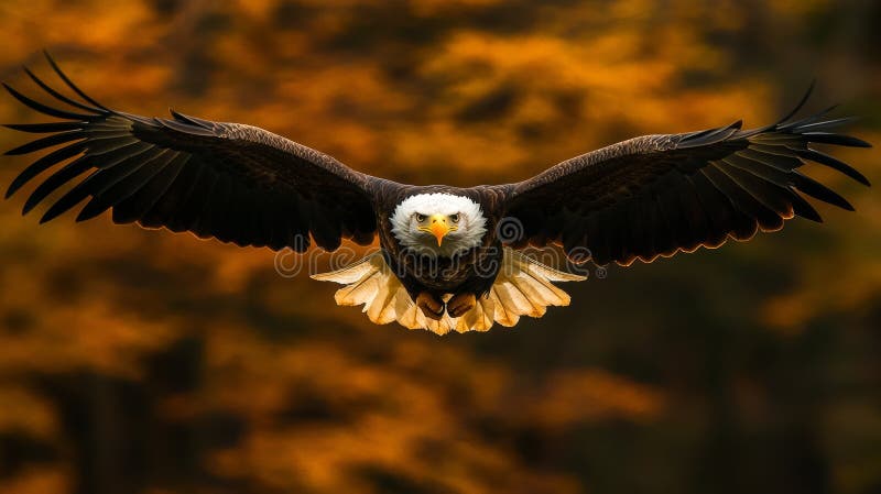 The Magnificent Eagle Ascending at Sunset: Emblem of Vigor and Infinite ...