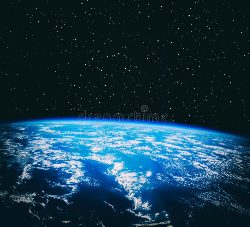 Magnificent Earth in Outer Space. the Elements of this Image Furnished ...