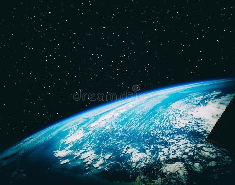 Magnificent Earth in Outer Space. the Elements of this Image Furnished ...