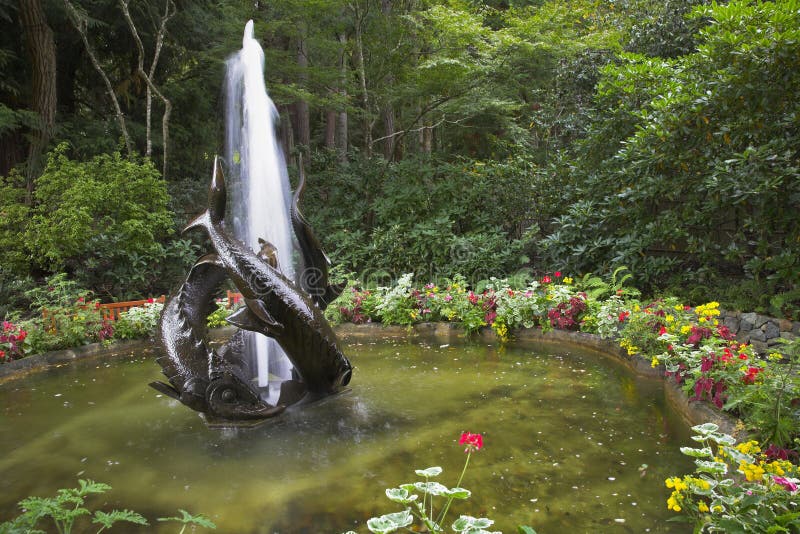 Magnificent fountain. stock photo. Image of ornate, flower - 6970836