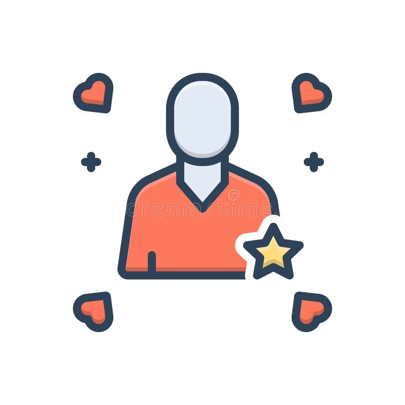 Color Illustration Icon for Magnificent, Spectacular and Superb Stock ...