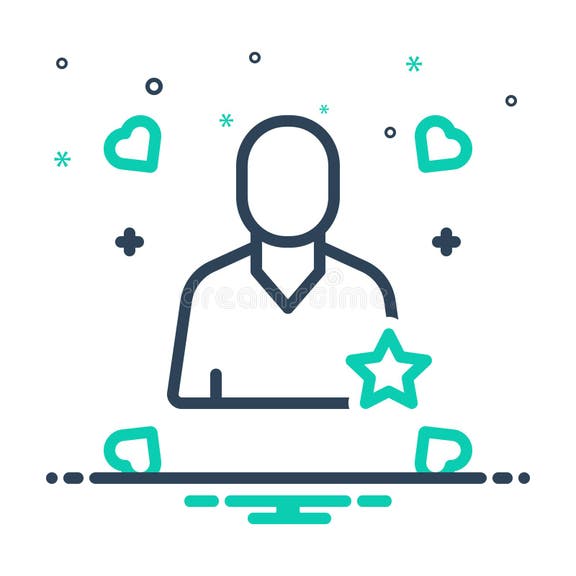 Mix Icon for Magnificent, Spectacular and Superb Stock Illustration ...