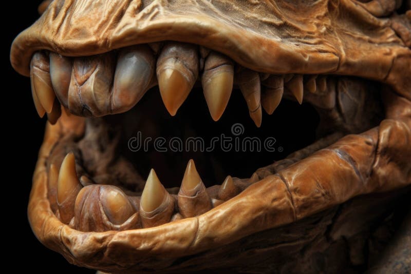 Magnificent Impression of an Ancient Creatures Jaw Revealing the ...