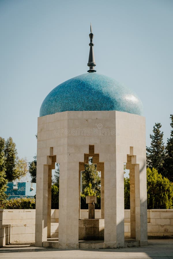King Abdullah I Mosque in Amman, Jordan Stock Photo - Image of building ...