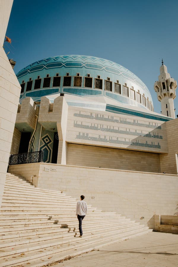 King Abdullah I Mosque in Amman, Jordan Editorial Photo - Image of ...