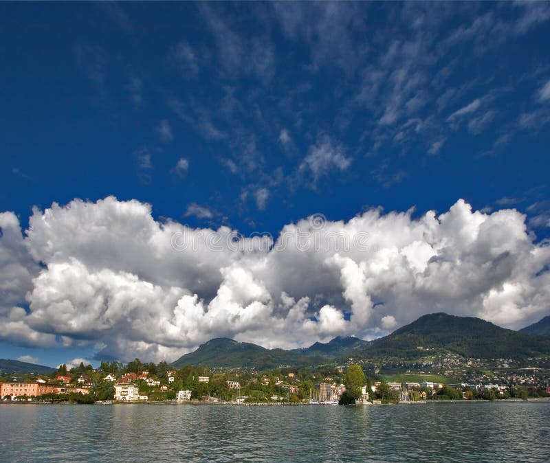 Evian Lack stock image. Image of leisure, cloud, enjoying - 3261087