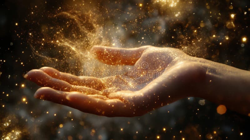 A Magnificent and Magical Hand Surrounded by Ethereal Light and ...