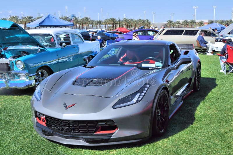 Magnificent Modern High Performance Chevrolet Corvette Editorial Stock ...