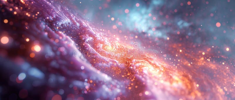 A Magnificent Molecular Structure Resembling an Expansive Celestial ...