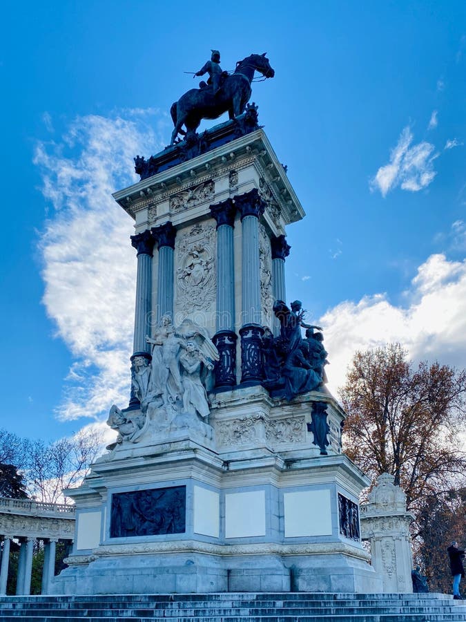 Magnificent Monument To Alfonso XII Stock Photo - Image of honor ... Magnificent Monument To Alfonso XII Stock Photo - Image of honor ...