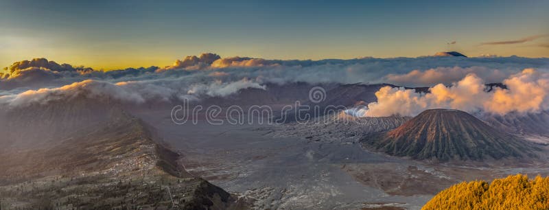 Mount BROMO Panorama High Resolution Image Stock Image - Image of ...