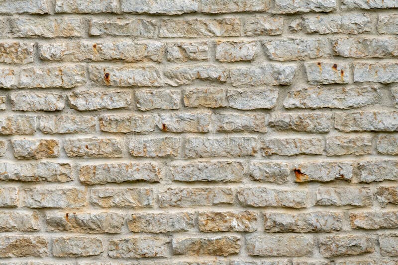 Magnificent Old Limestone Brick Wall Stock Photo - Image of ...