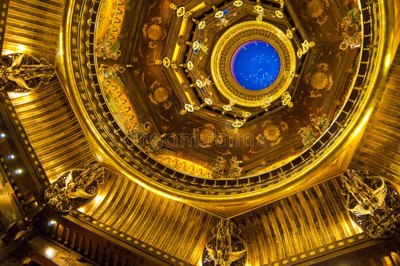 Magnificent palace zenith stock photo. Image of lingshan - 43455816