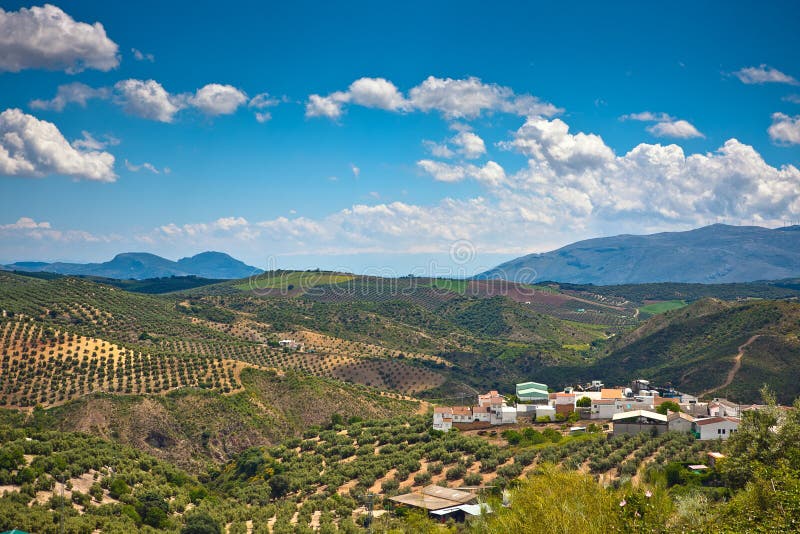 Magnificent Panorama of Jaen Town in Andalusia Stock Image - Image of ...