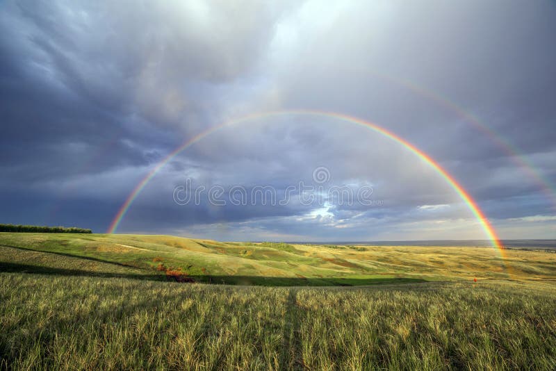 Magnificent Rainbow in Monuments Valley Stock Photo - Image of cliff ...