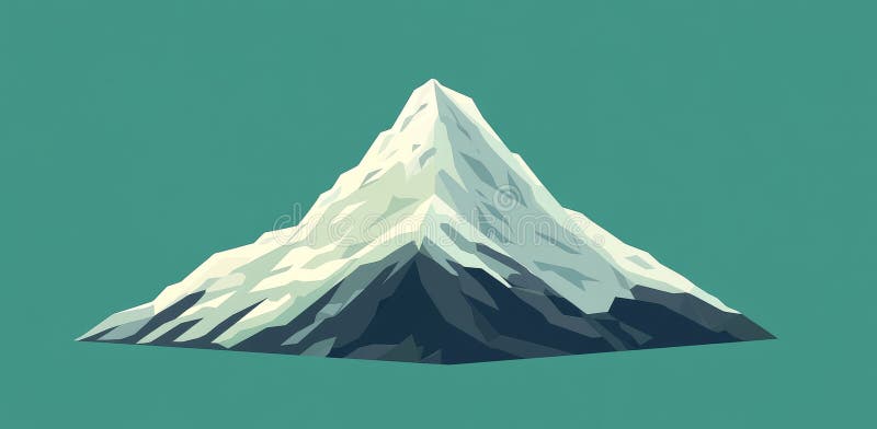 A Magnificent Range of Mountains Capped with Snow, Set Against a Teal ...